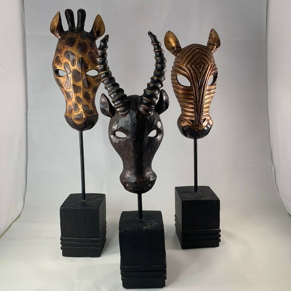 Accents | African Safari Giraffe Gazelle Zebra Tea Light Candle Holder ...